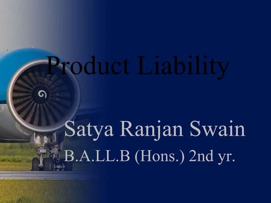 Product Liability | PPTX | Law