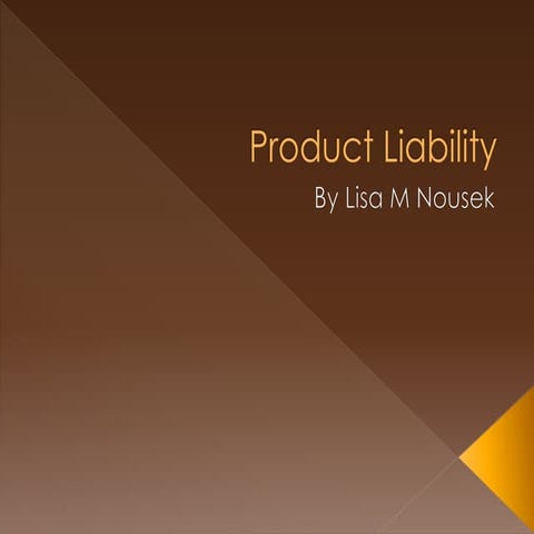 Product Liability | PPTX