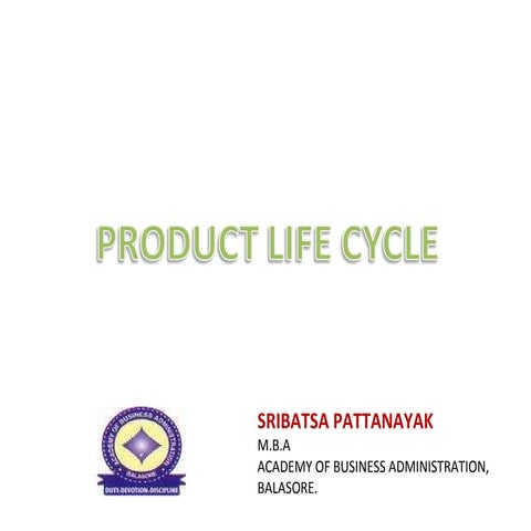Product Life Cycle | PPT