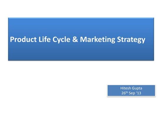Product Life Cycle with Examples - Aayush Jain | PPT