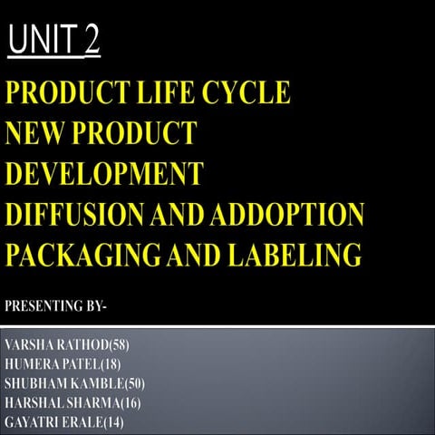 Product Life Cycle New Product Development Diffusion And Adoption Packaging And Labeling Ppt