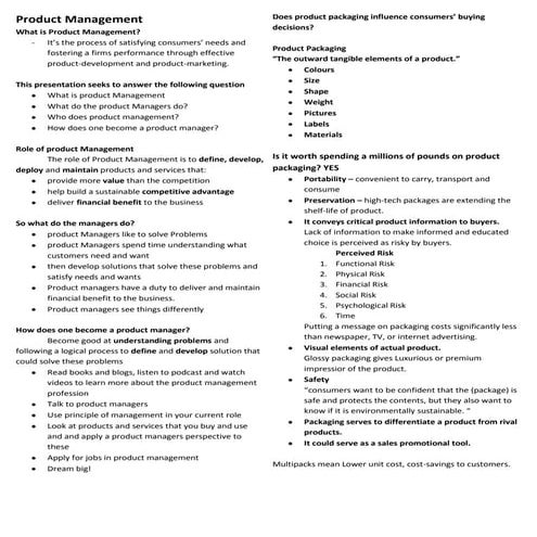 Product management | PDF