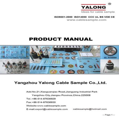 Yalong Cable Samples | PDF