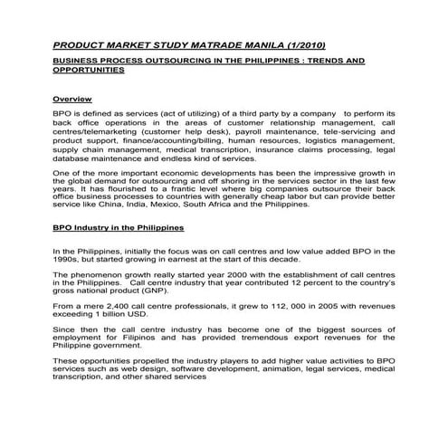 project proposal - BPO