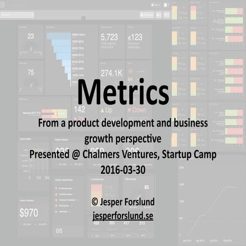 Metrics for product development and business growth | PPT