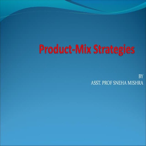 Product mix | PPT