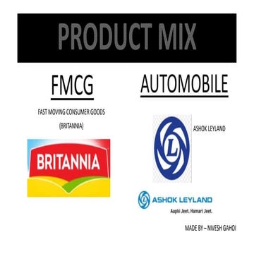 Product mix | PPTX