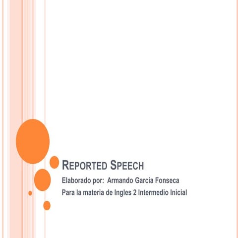 Reported Speech | PPT