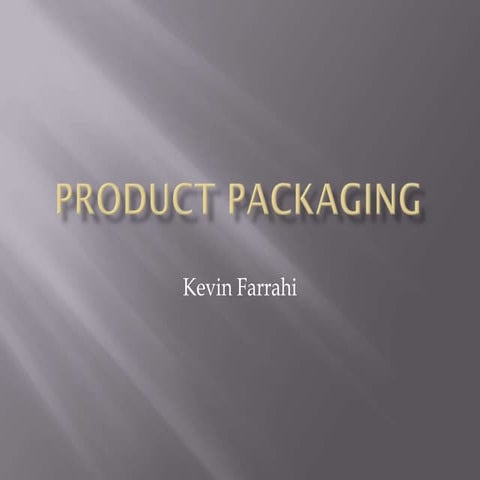 Product packaging | PPTX