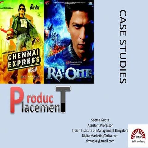 Advertising through Product Placement - India | PPT