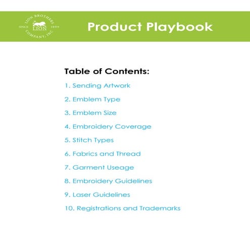 Product playbook | PDF