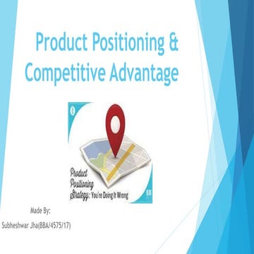 Product positioning & competitive advantage | PPTX