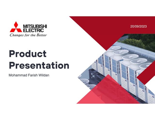 Mitsubishi Variable Refrigerant Flow Product Presentationpdf