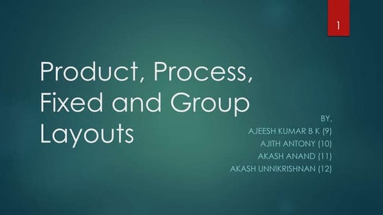 Different types of Production Layout | PDF