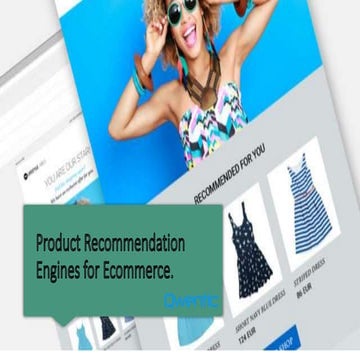Product recommendation engines for ecommerce | PPT