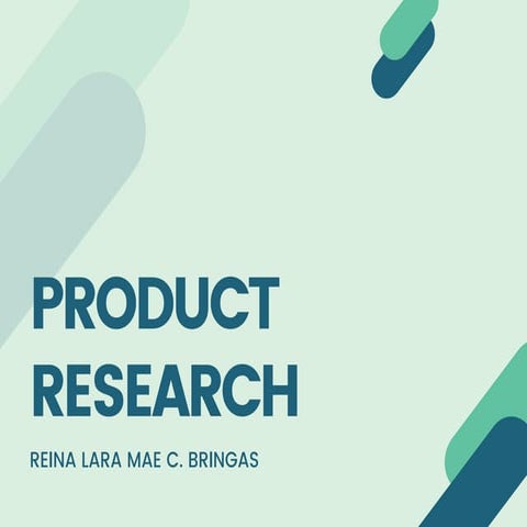 Product research | PDF