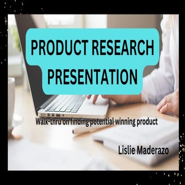 Product Research Presmat | PDF