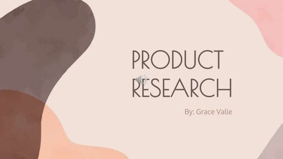 Product Research Process | PPT