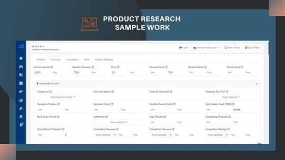 Amazon Product Research Sample | PPT