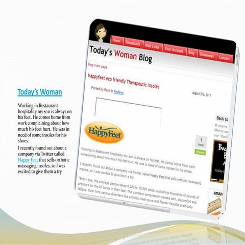 Product review blog page | PPT