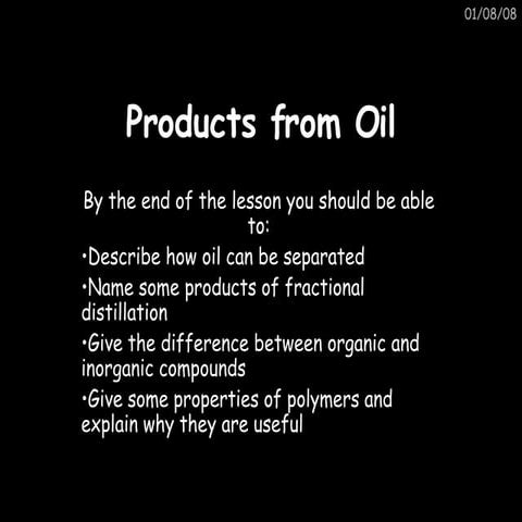 Products From Oil | PPT