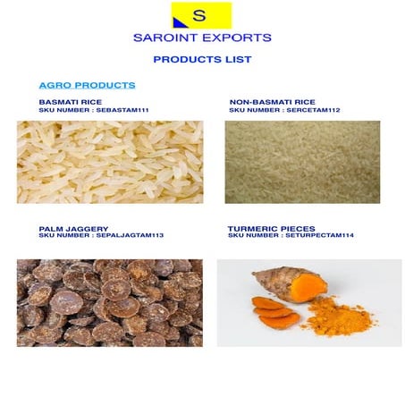 Montena Taranto Foods Product List | PPSX