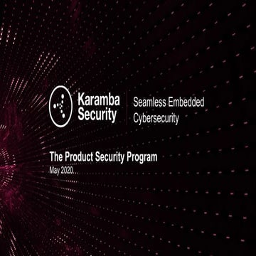 Product security program slideshare | PPTX