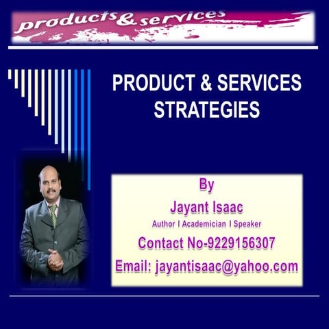 Product and Services Strategies | PPT