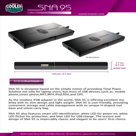 Cooler Master - SNA 95 | PDF