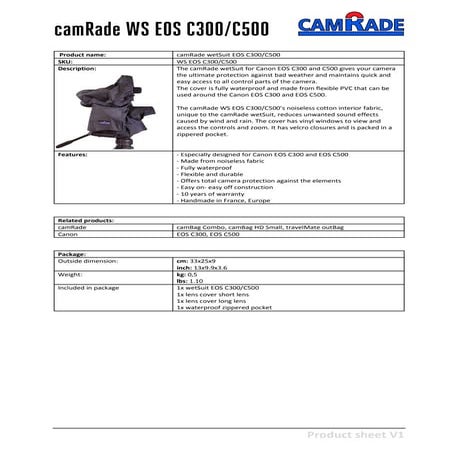 Camrade WS C300-C500 brochure | PDF