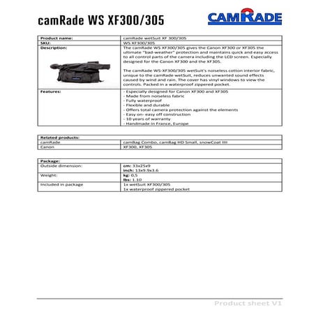 Camrade WS AG-HMC-40-41 Brochure | PDF