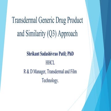 Product similarity in Transdermals | PDF