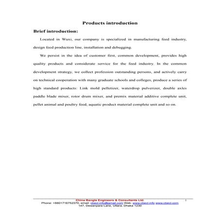 Products introduction cbecl | PDF