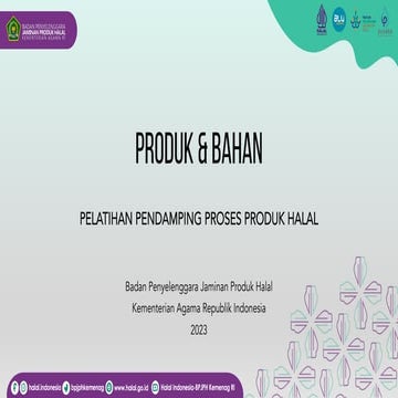 Bagaimana Produk halal dan haram menurut islam dan SJPH | PDF