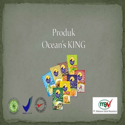 Produk knowledge oceans king | PPT