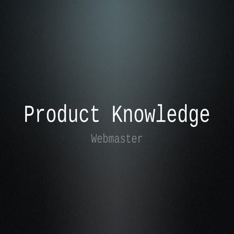 Produk knowledge web master babastudio | PPT