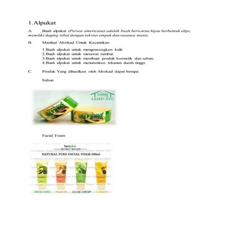 Produk kosmetik nabati dan hewani 2 | PDF