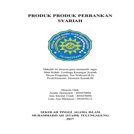 Produk produk perbankan syariah | DOCX