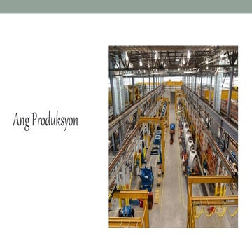 Araling Panlipunan 9: Produksiyon PPT. | PPTX