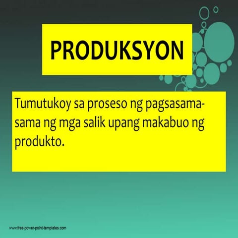 Produksyon | PPTX