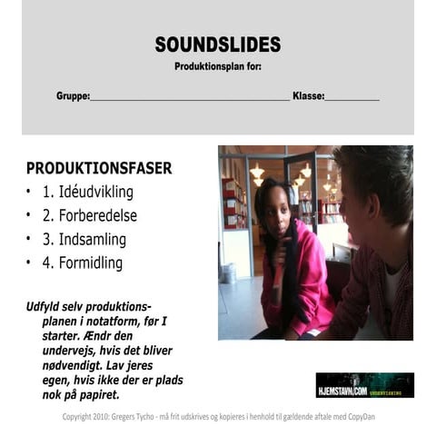 Manual til at lave soundslides | PDF