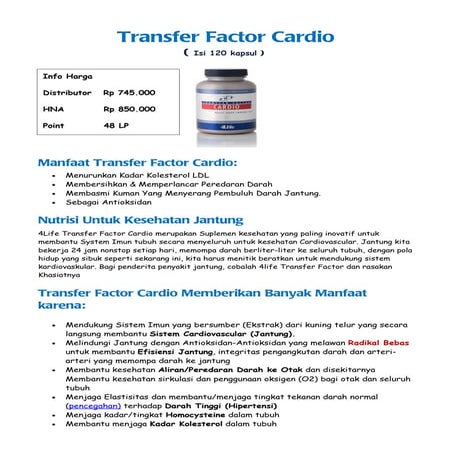 Produk Transfer Factor | PDF