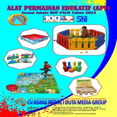 Alat Peraga Edukatif APE PAUD Terlengkap 2024 / 2025 | PDF