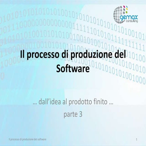 Produzione software - La qualità | PPT
