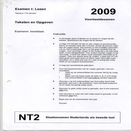 nt2 I lezen 2009 | PDF
