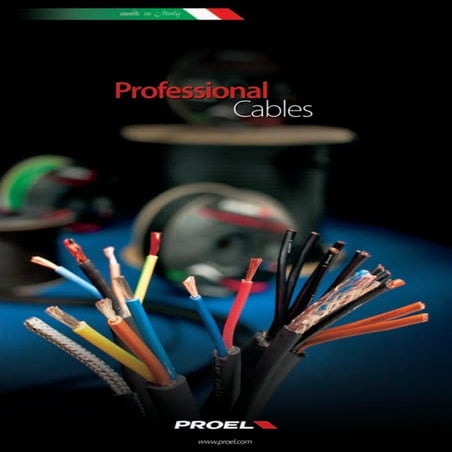 Proel cable 2013 | PDF