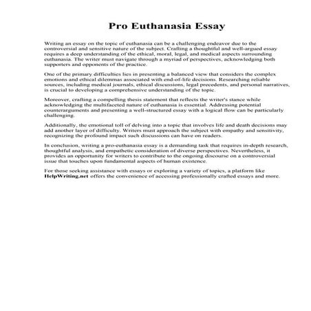 Argumentative Essay About Euthanasia.pdf