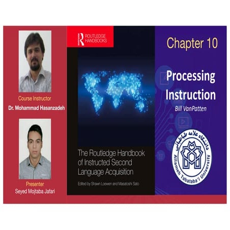 Processing Instruction By: Prof. Bill VanPatten | PPT