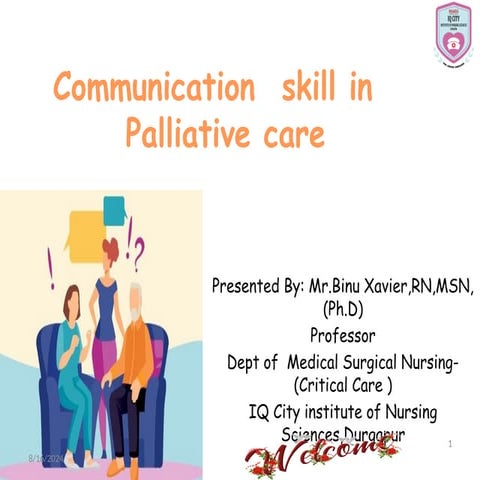 Communication in palliative care and Skill | PPTX
