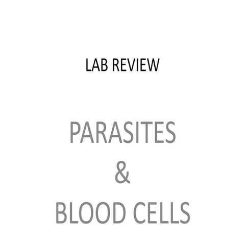 Prof. frank's review powerpoint parasites | PPTX